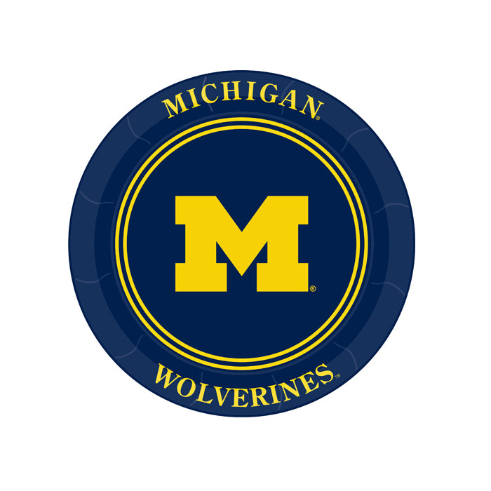 Michigan Wolverines 9" Plates | Westrick & Co.