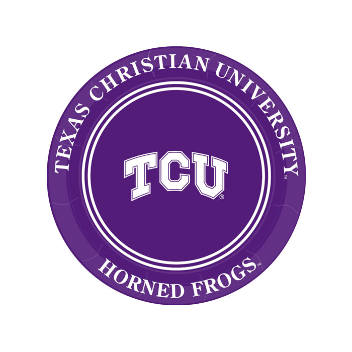 TCU Horned Frogs 9" Plates | Westrick & Co.